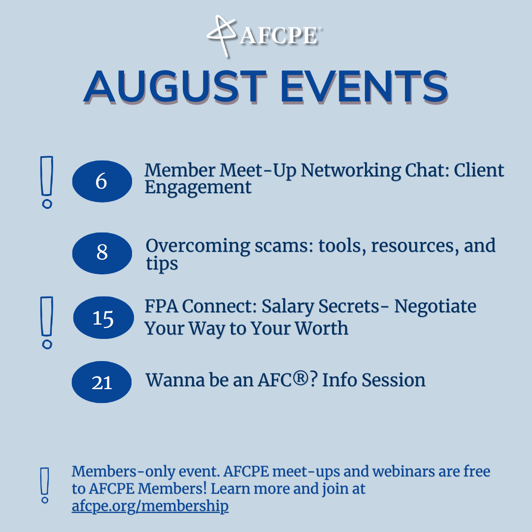 AFCPE® | Upcoming Events